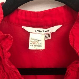 Zara | Tops | Zara Red Top | Poshmark